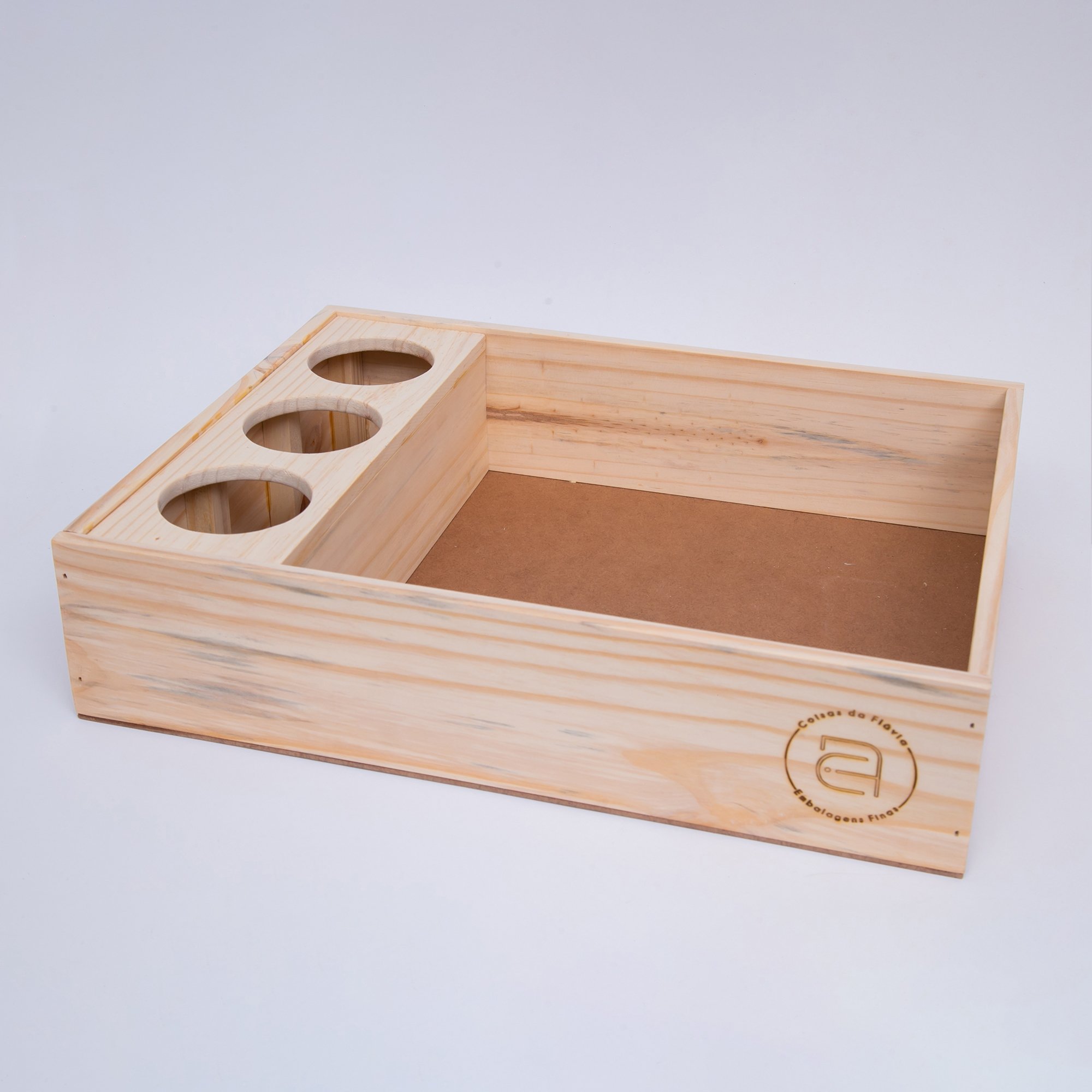 Box para Cestas de Café da Manhã em Madeira de Reflorestamento com ...